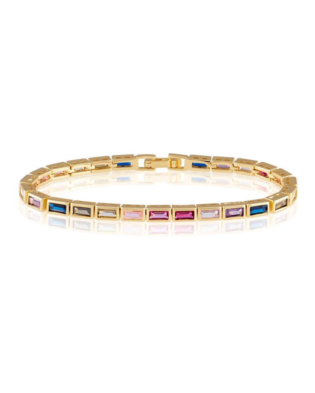 Sahira Jewelry Design Lainey Tennis Bracelet in Metallic | Lyst