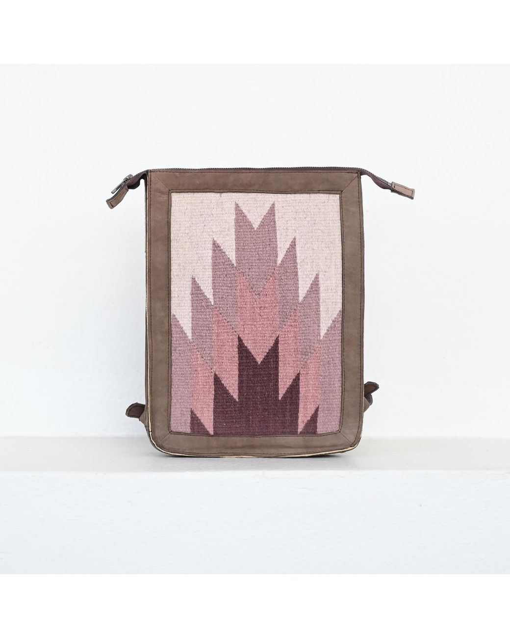 MZ Made Artisan Made Slim Leather Backpack in Pink | Lyst