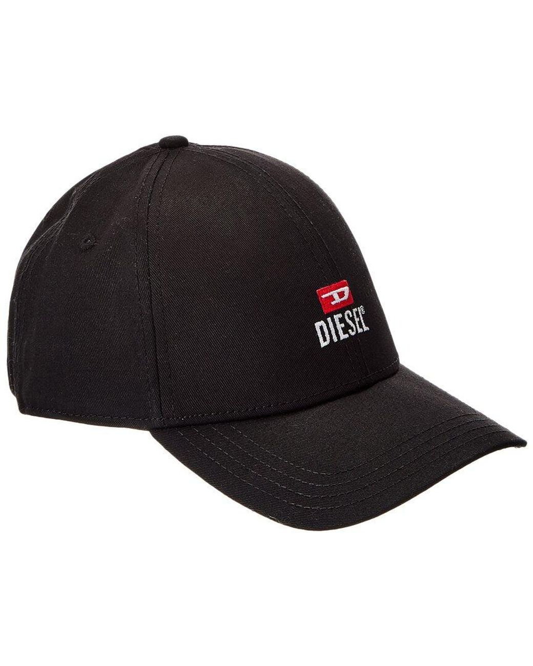 DIESEL New-D-Logo-Out Rjcar Cap in Black for Men | Lyst