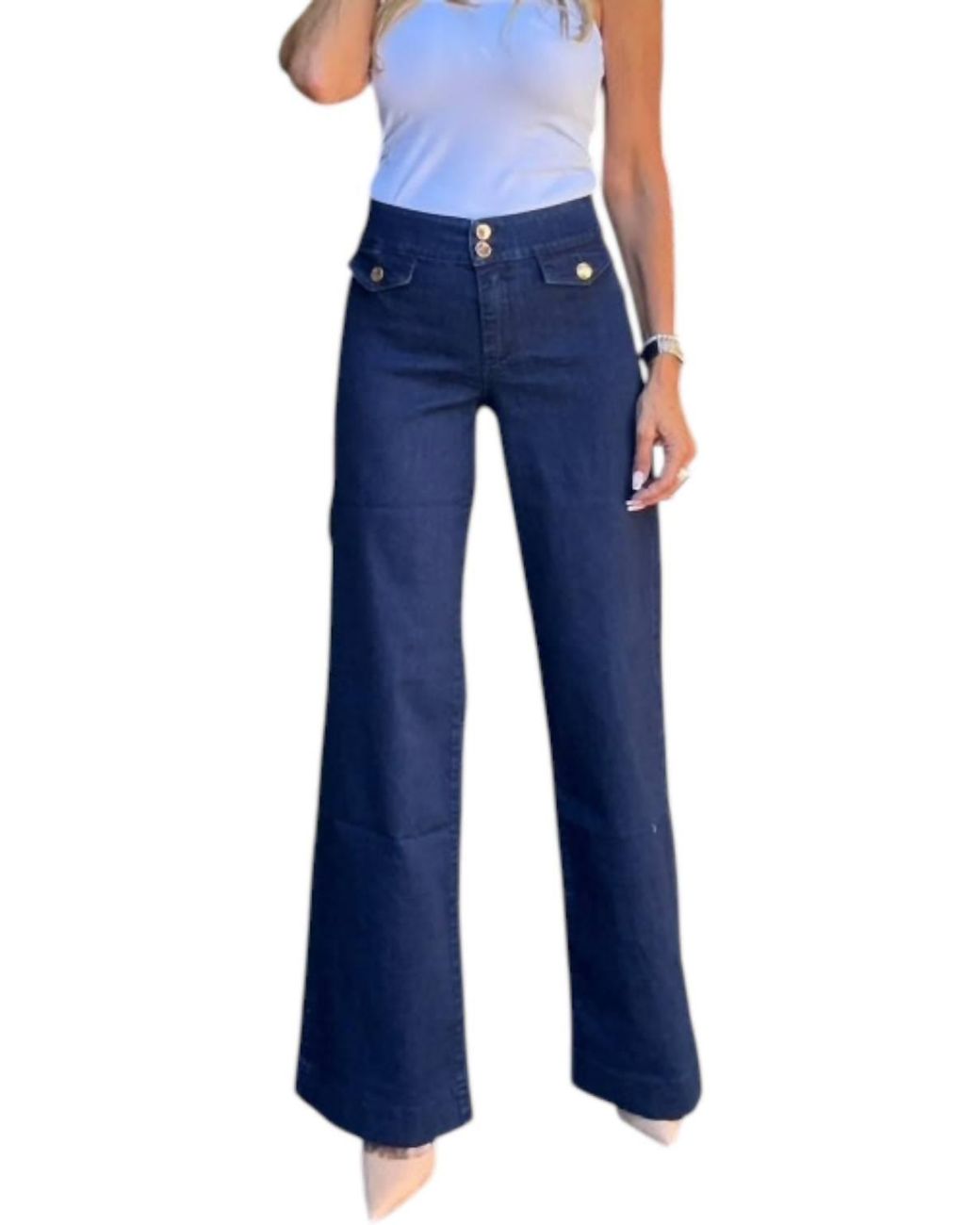 Bevy Flog Stacy Denim Pants in Blue | Lyst