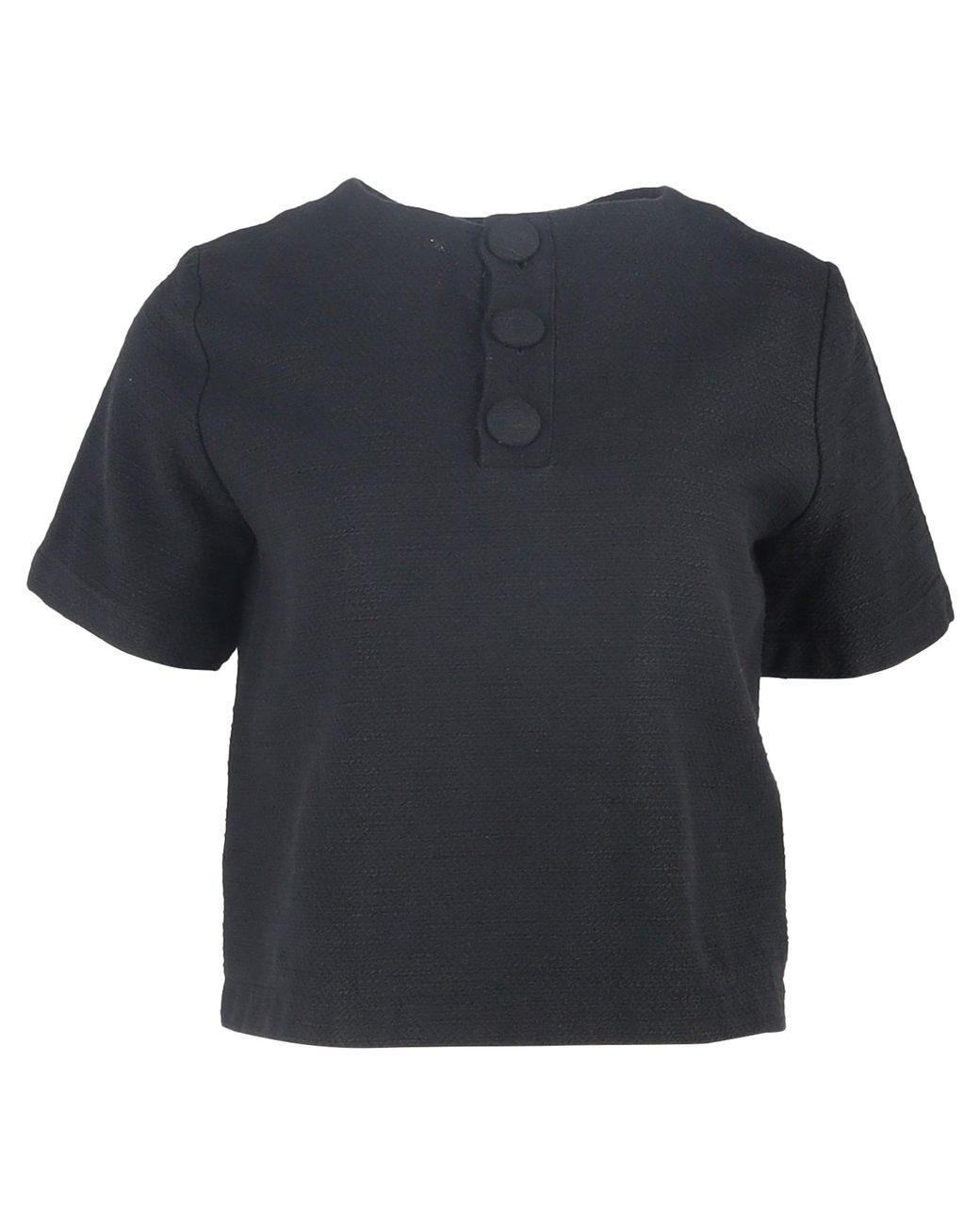 Lisa Marie Fernandez Button Detailed Top in Black | Lyst
