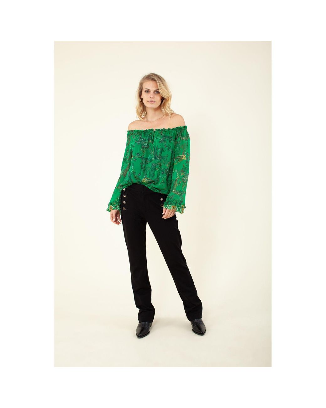 Hale Bob Candice Top in Green | Lyst