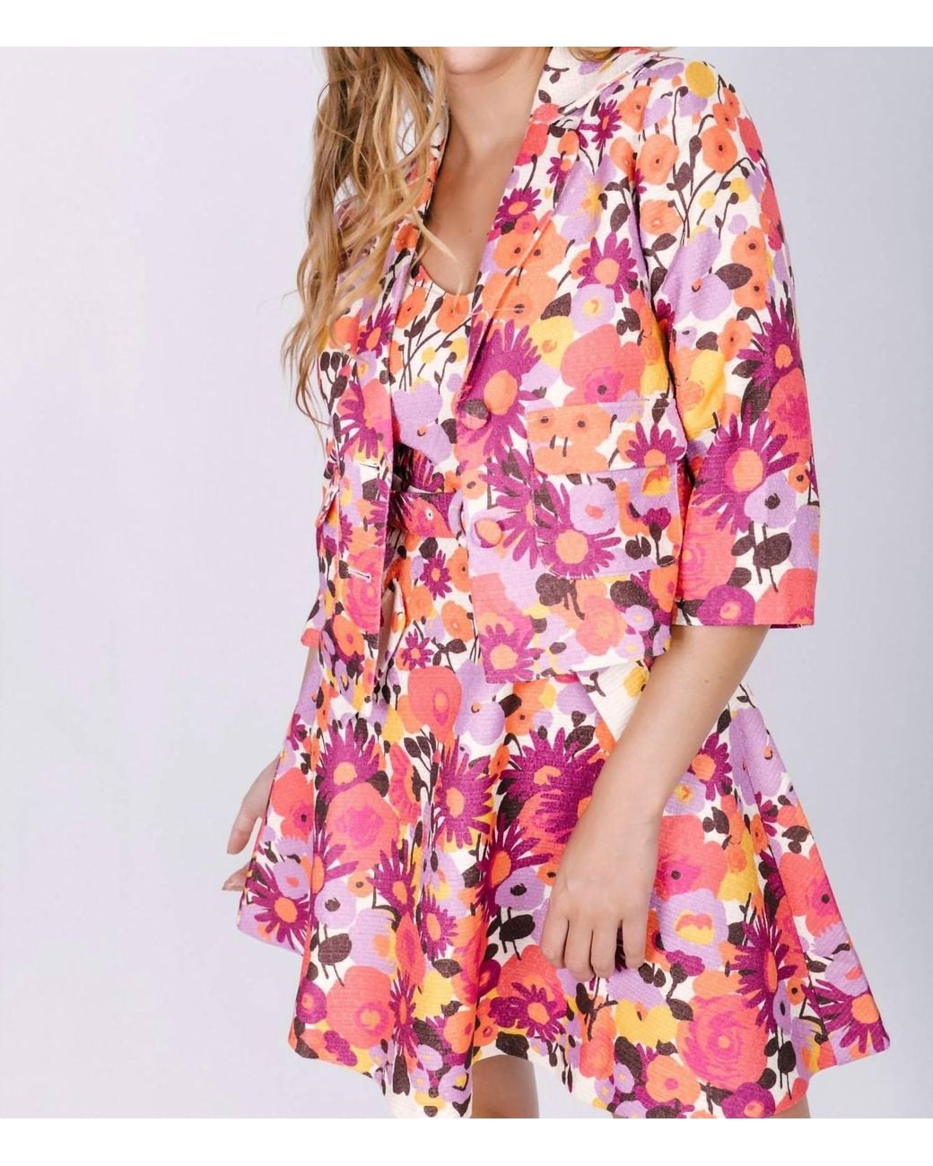 Flora Bea Caroline Blazer in Pink | Lyst