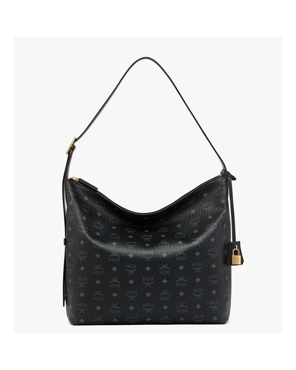 MCM Aren Hobo in Black | Lyst