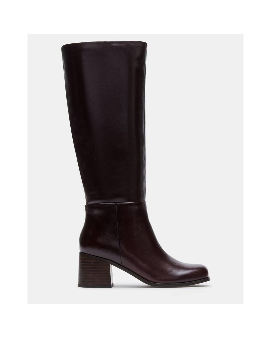 Steve Madden Elkah Leather in Black | Lyst