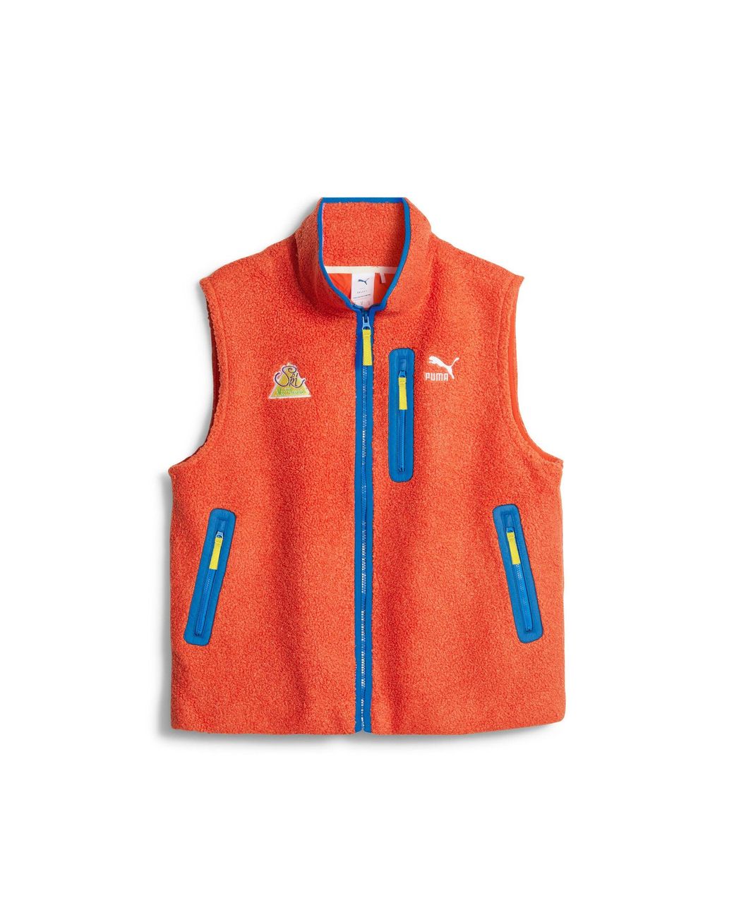 PUMA The Neverworn Ii Sherpa Vest in Orange for Men | Lyst