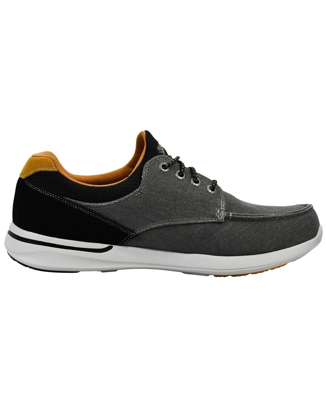 Skechers Mosen Boat Shoe in Black for Men | Lyst
