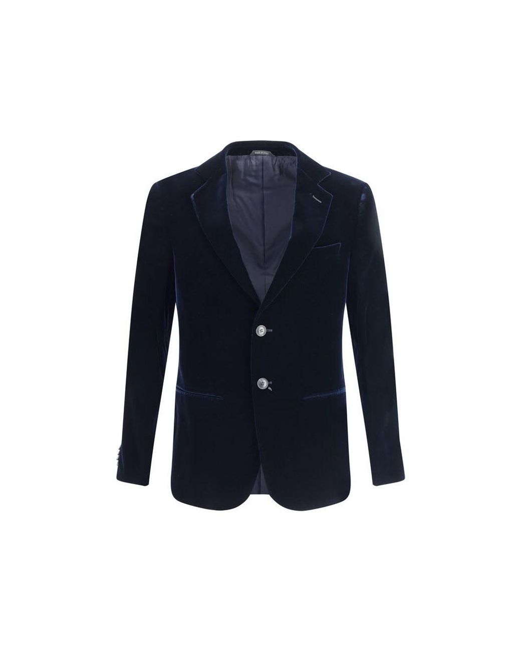 Giorgio Armani Icon George Velvet Jacket in Blue for Men | Lyst