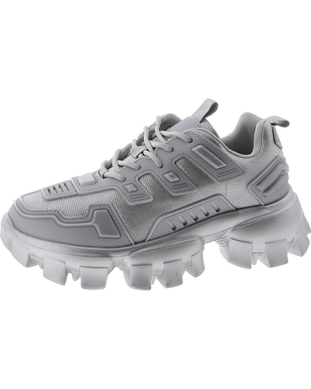 Steve Madden Ponce Lace-Up Chunky Running & Training Shoes in Gray for ...
