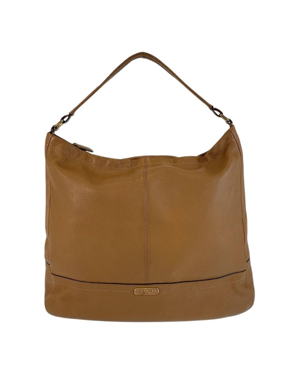 COACH Leather Hobo Shoulder Bag in Brown | Lyst