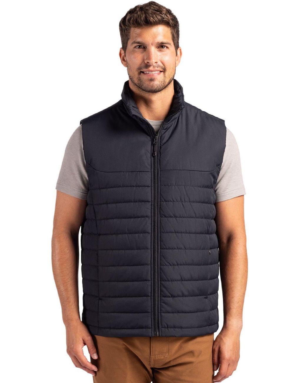 Clique Elevation Eco Full Zip Puffer Vest in Blue for Men | Lyst