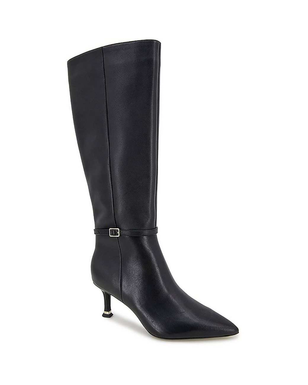Kenneth Cole Utah Zipper Leather Knee-High Boots in Black | Lyst