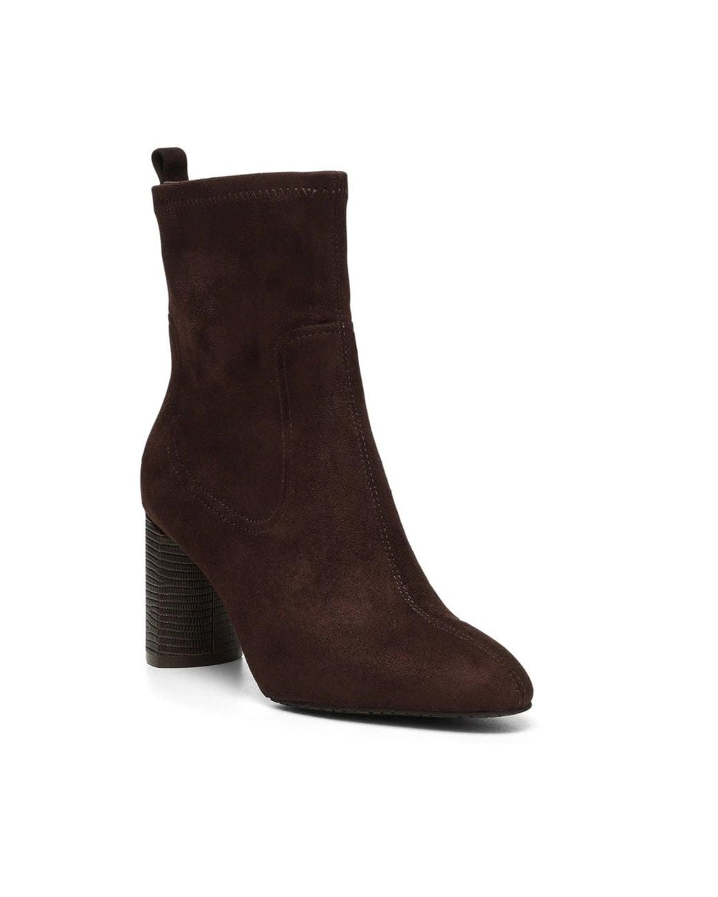 NYDJ Tone Boots Expresso Leather Pointed Toe Block Heel Rhs6551 in ...