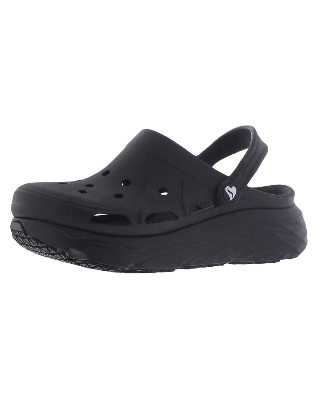 Skechers Max Cushioning Clog Slip Resistant Work Clogs Shoes in Blue | Lyst