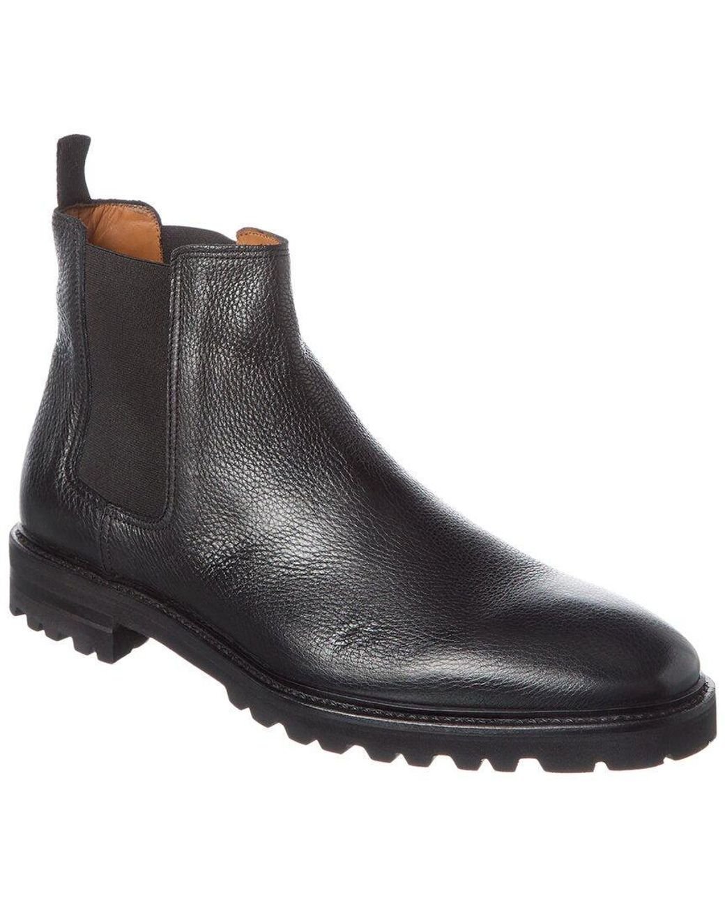 Aquatalia Leighton Weatherproof Leather Boot in Black for Men | Lyst