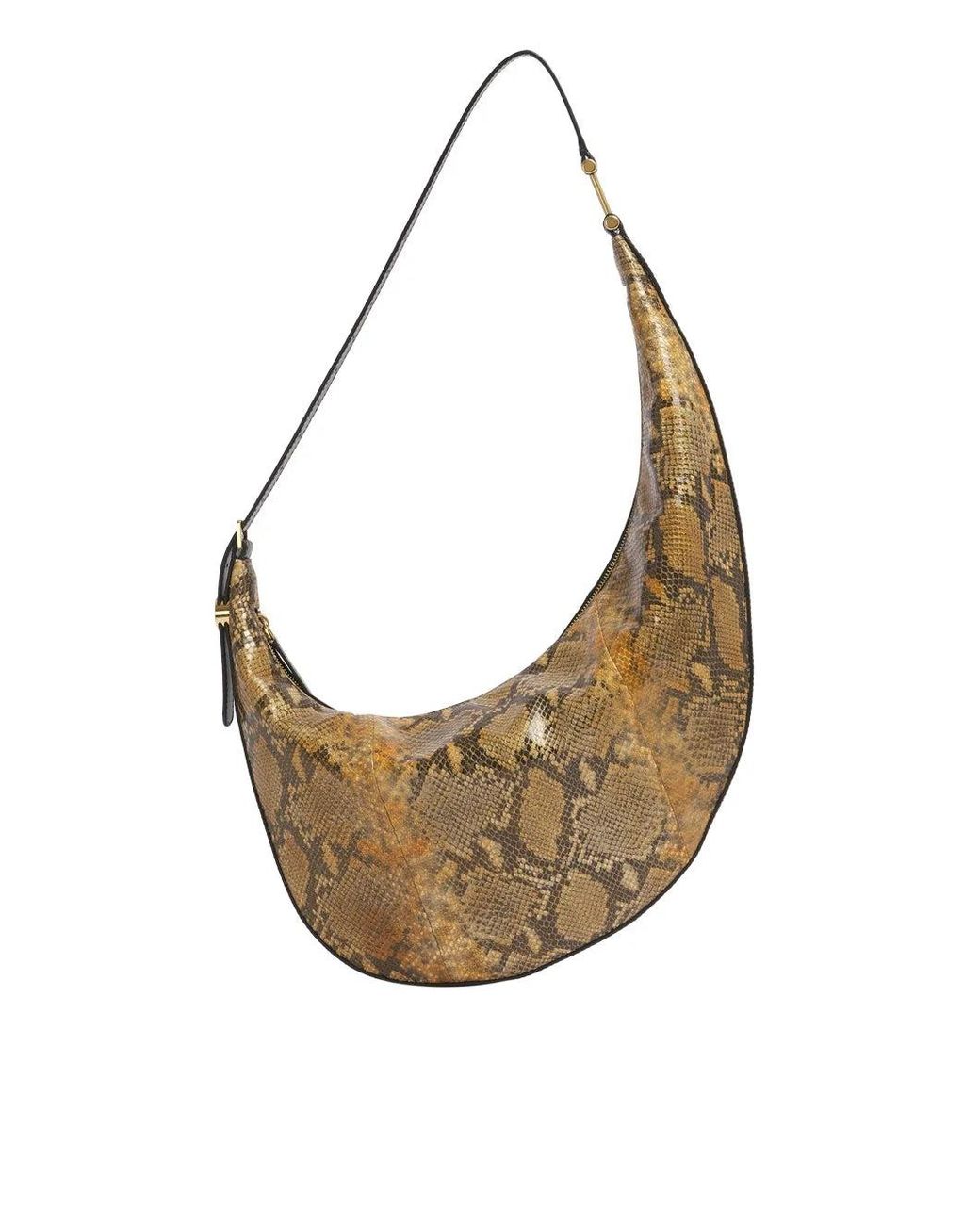 Marni Amber Python Dot Small Hobo Bag in White | Lyst
