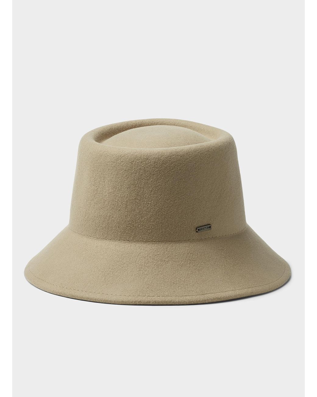 Brixton Elle Structured Felt Bucket Hat in Natural | Lyst