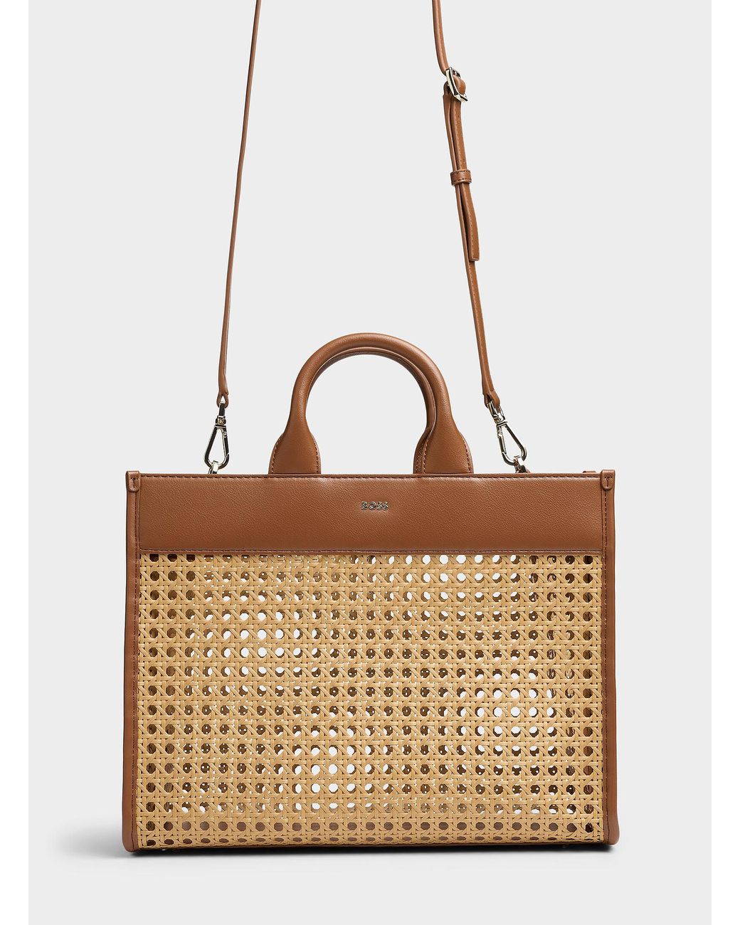 BOSS Sandy Cane Tote Bag in Natural | Lyst