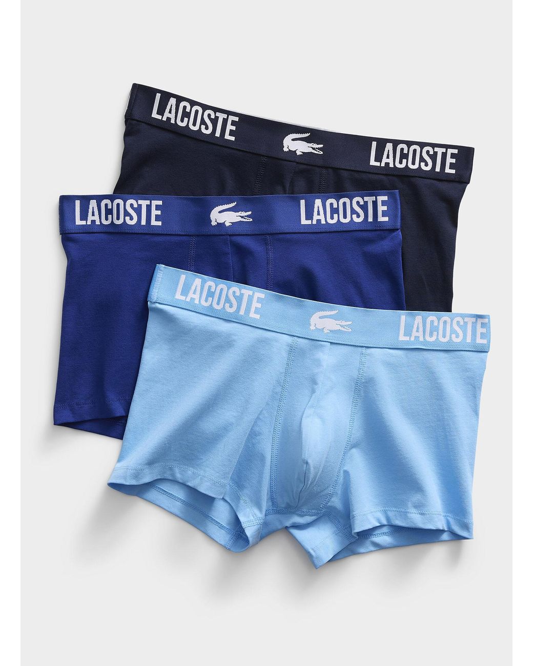 Lacoste 3" Blue for Men | Lyst