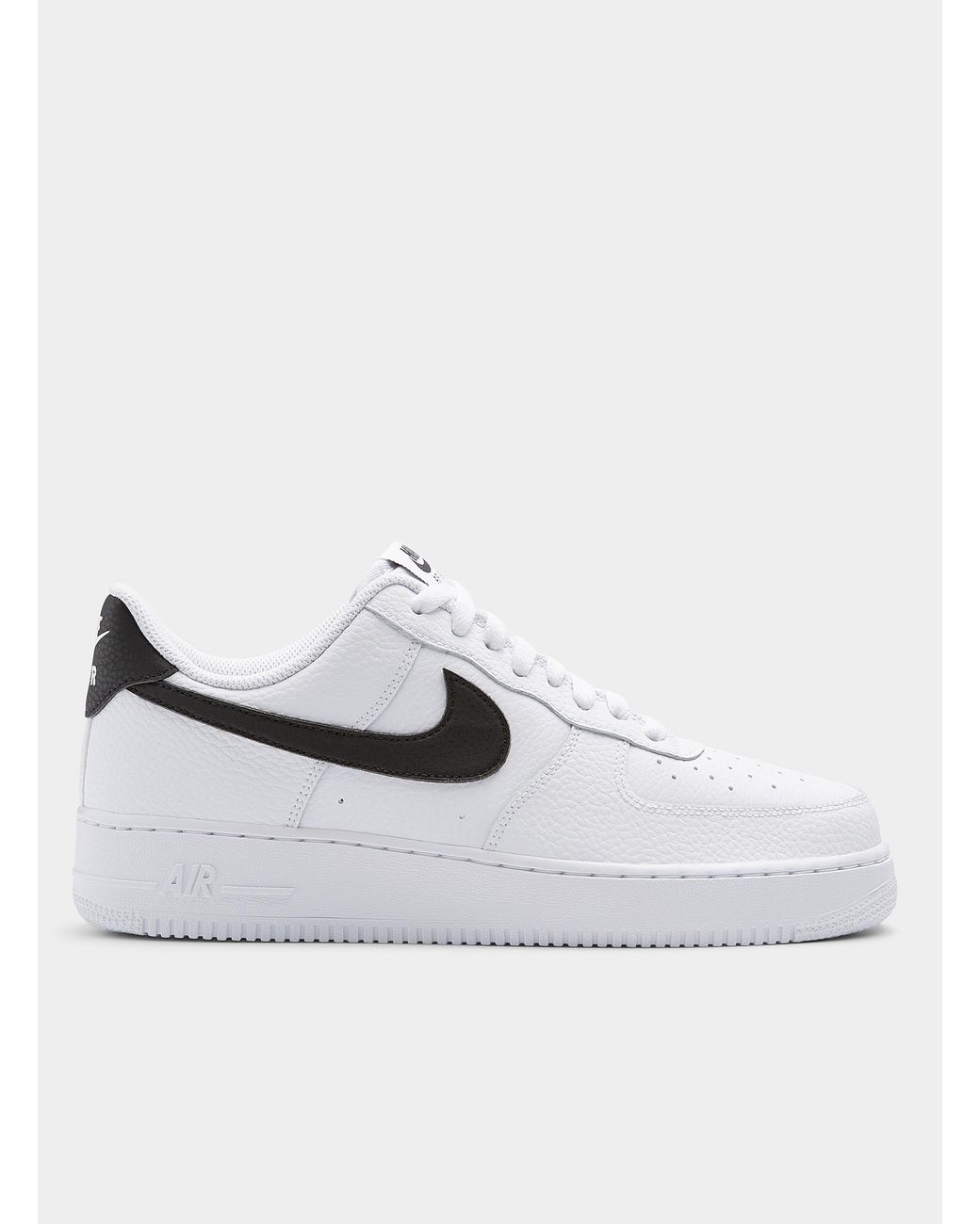 Nike White And Black Air Force 1 '07 Sneakers Men for Men | Lyst