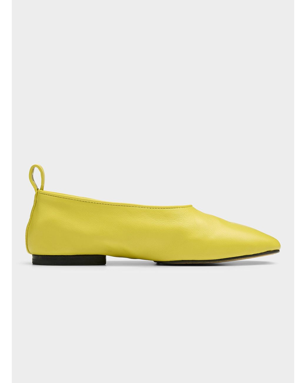 Soeur Bala Leather Ballet Flats Women in Yellow | Lyst