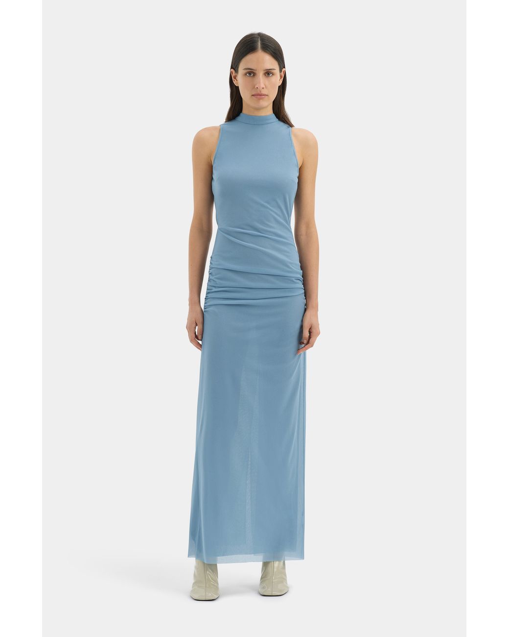 SIR. Ruby Open Back Gown in Blue | Lyst