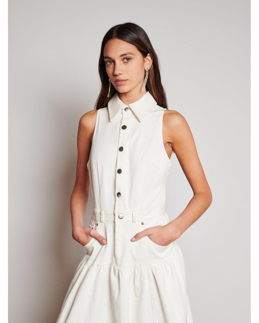 Sister Jane Ghospell Darby Midi Dress in White | Lyst