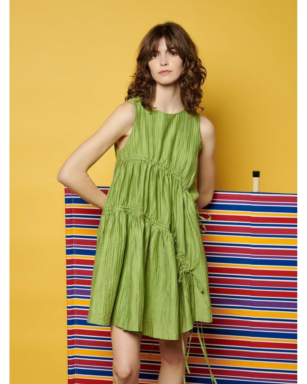 Sister Jane Ghospell Gwen Ruched Mini Dress in Yellow | Lyst Sister Jane Ghospell Gwen Ruched Mini Dress in Yellow | Lyst