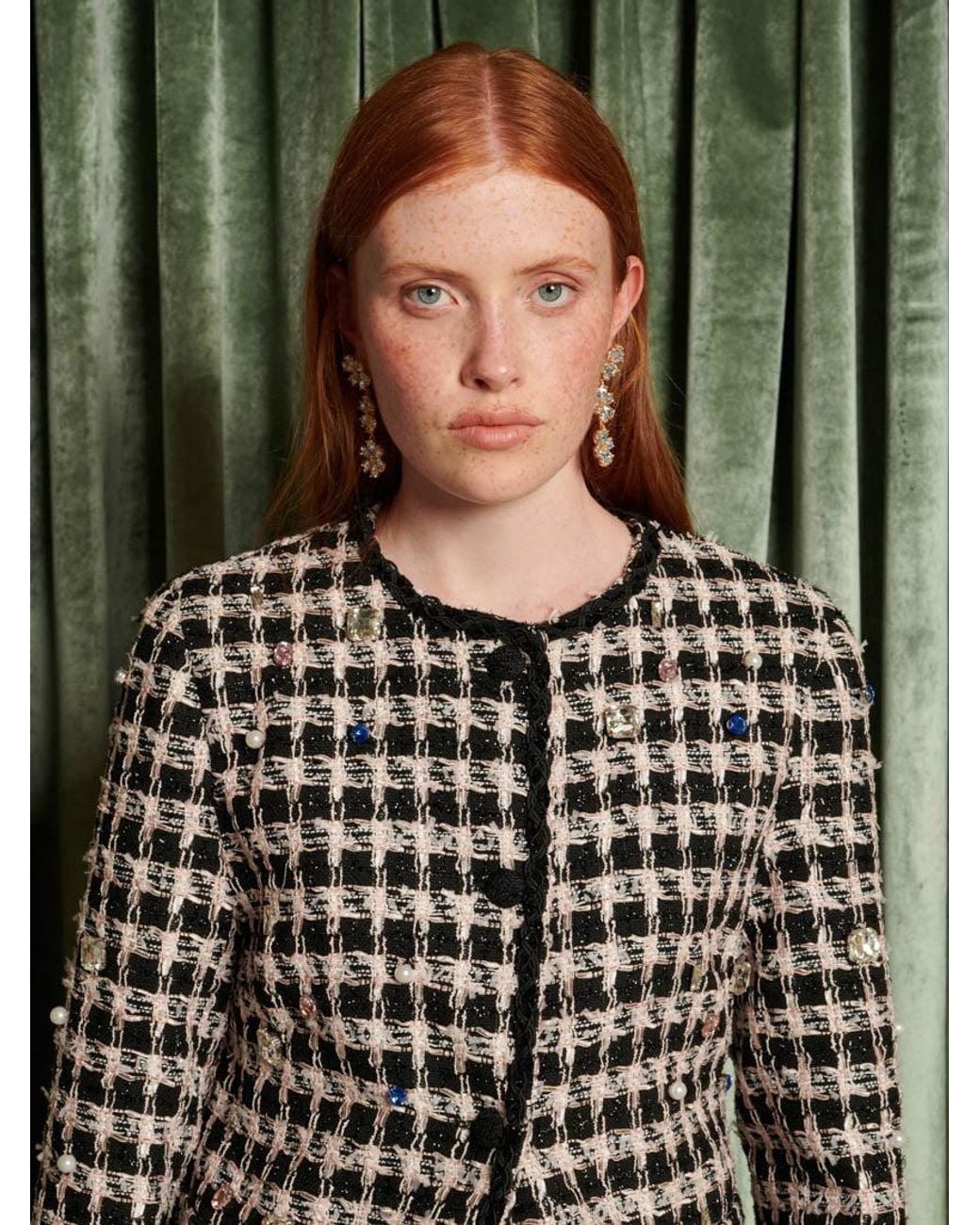 Sister Jane Dream Spectacle Tweed Jacket in Green | Lyst UK