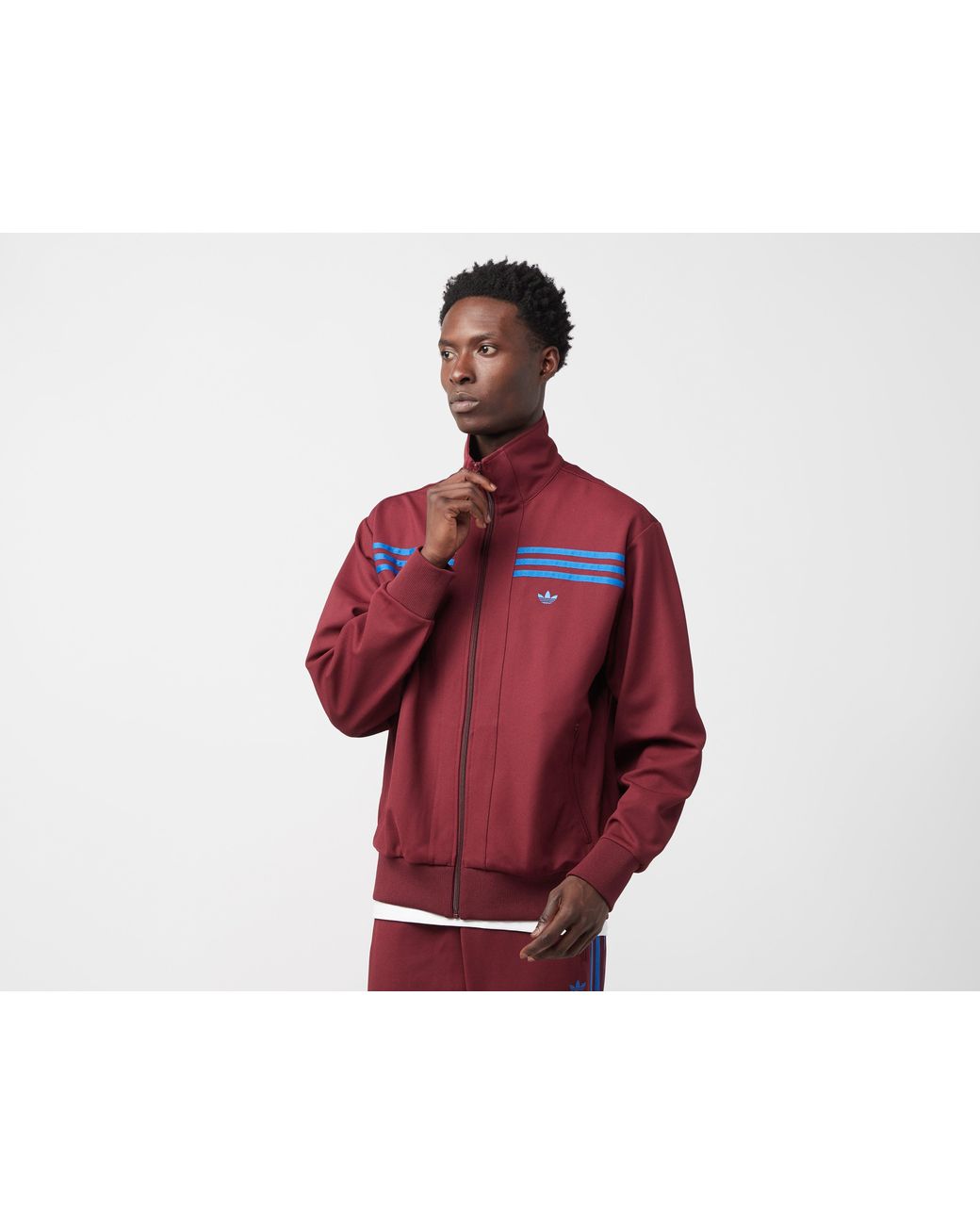 adidas Originals 70s Club Track Top in Red for Men | Lyst UK