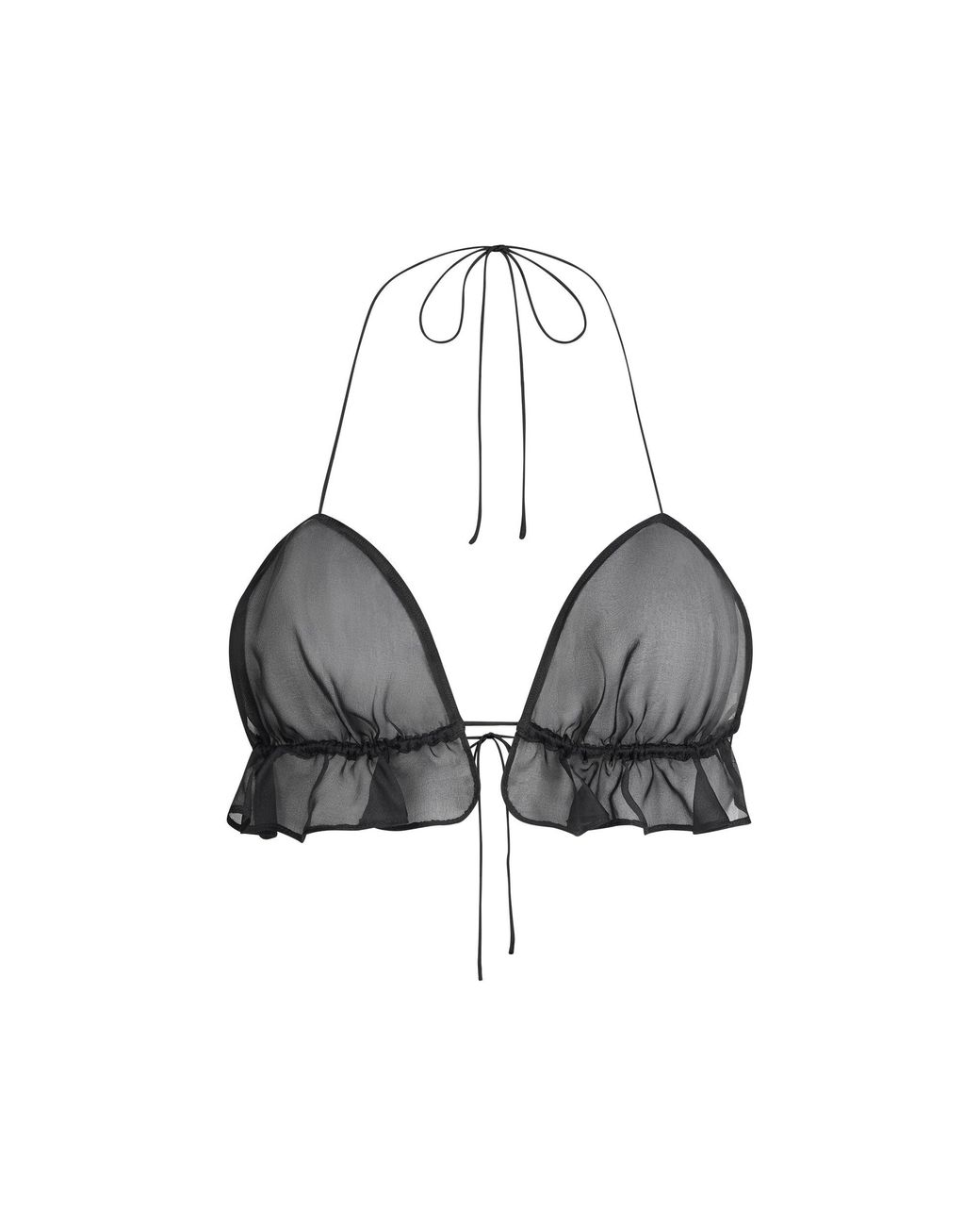 Skims Halter Bralette in Black | Lyst