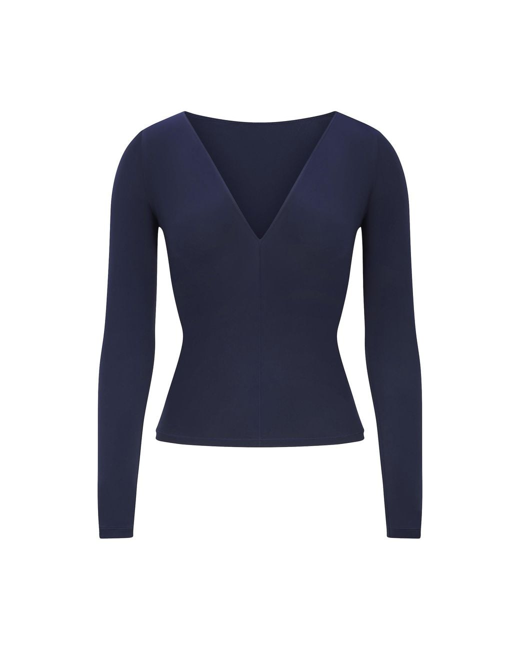 Skims Deep Plunge Top in Blue | Lyst