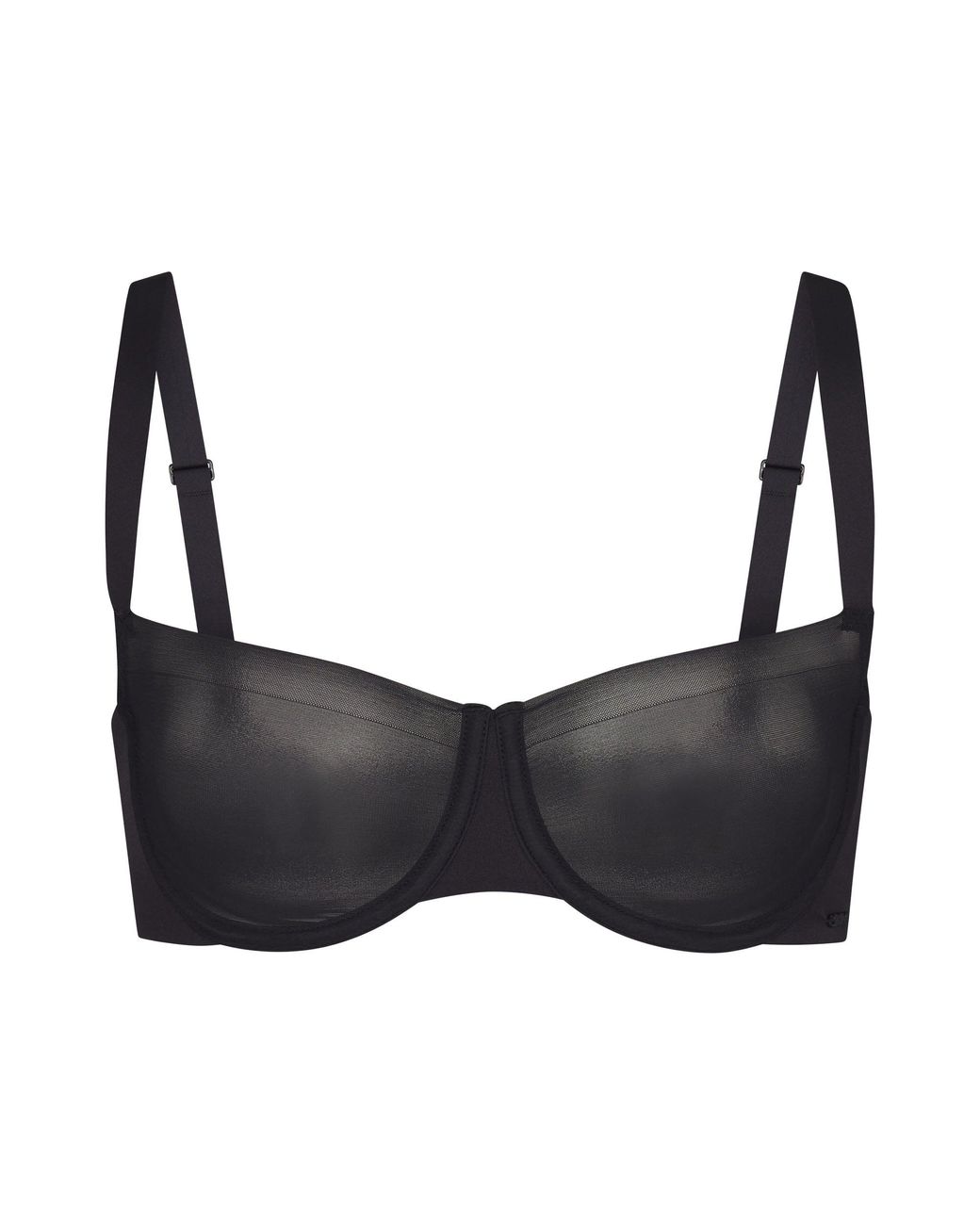 Skims Unlined Balconette Bra in Black | Lyst