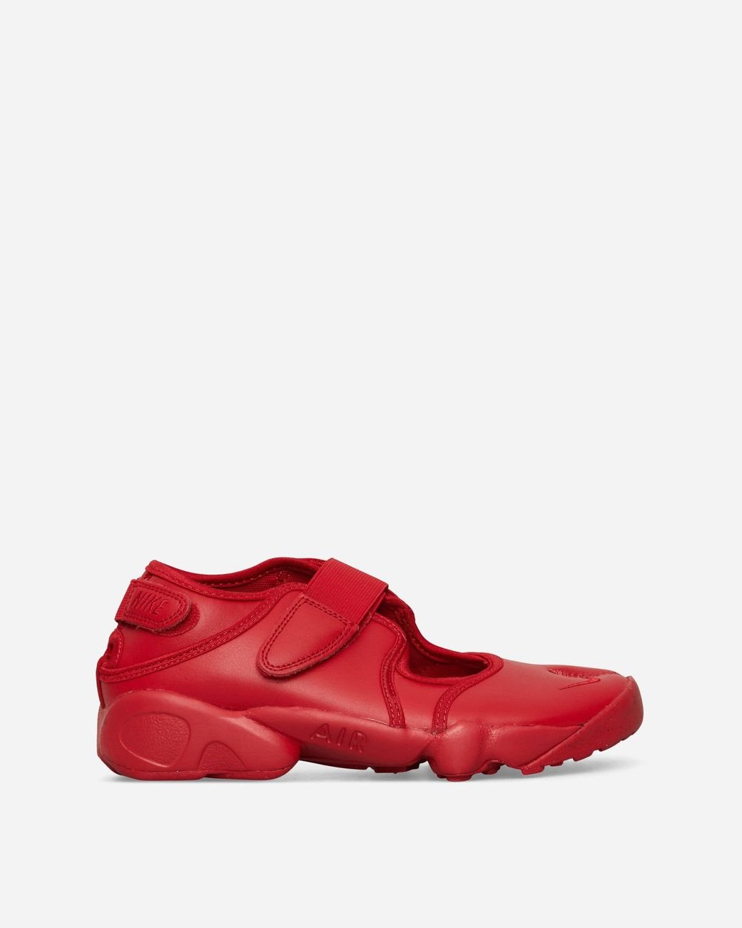 Nike S Air Rift Leather Sandals Fire in Red | Lyst