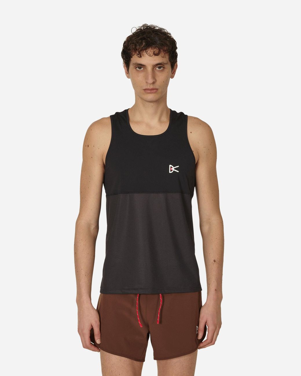 District Vision Paneled Mesh Singlet in Black for Men | Lyst