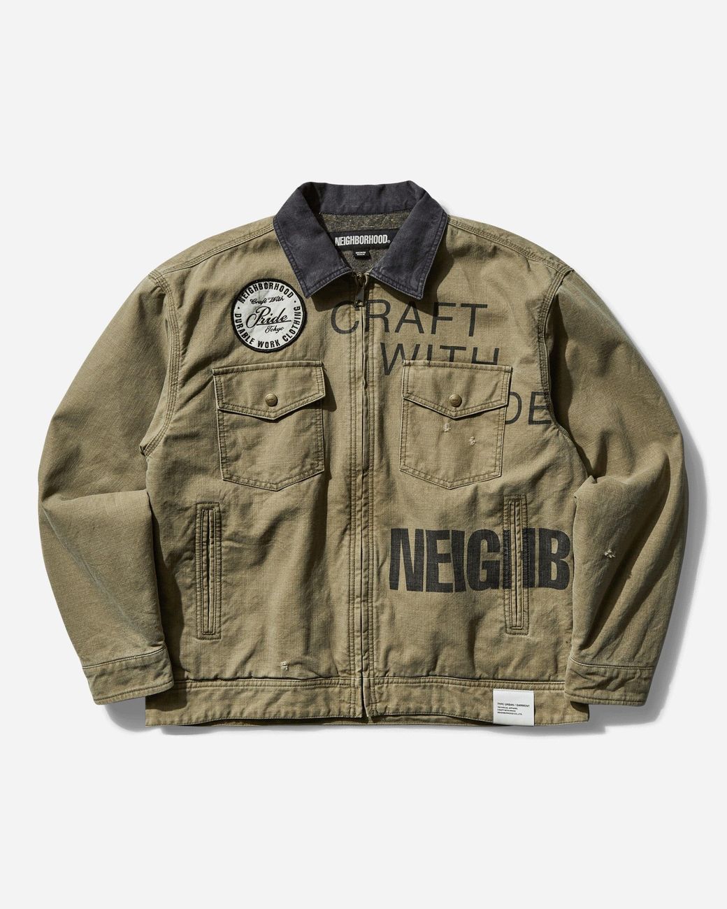 Neighborhood S Duck Work Jacket Drab in Green for Men | Lyst UK
