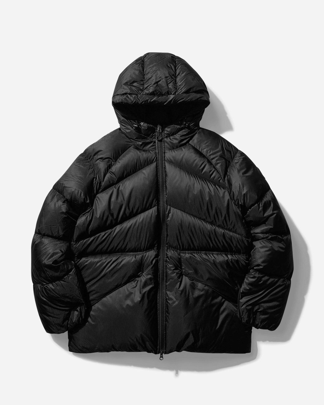 Pyrenex S Nitty Gritty Stellar Hooded Technical Down Jacket in Black ...