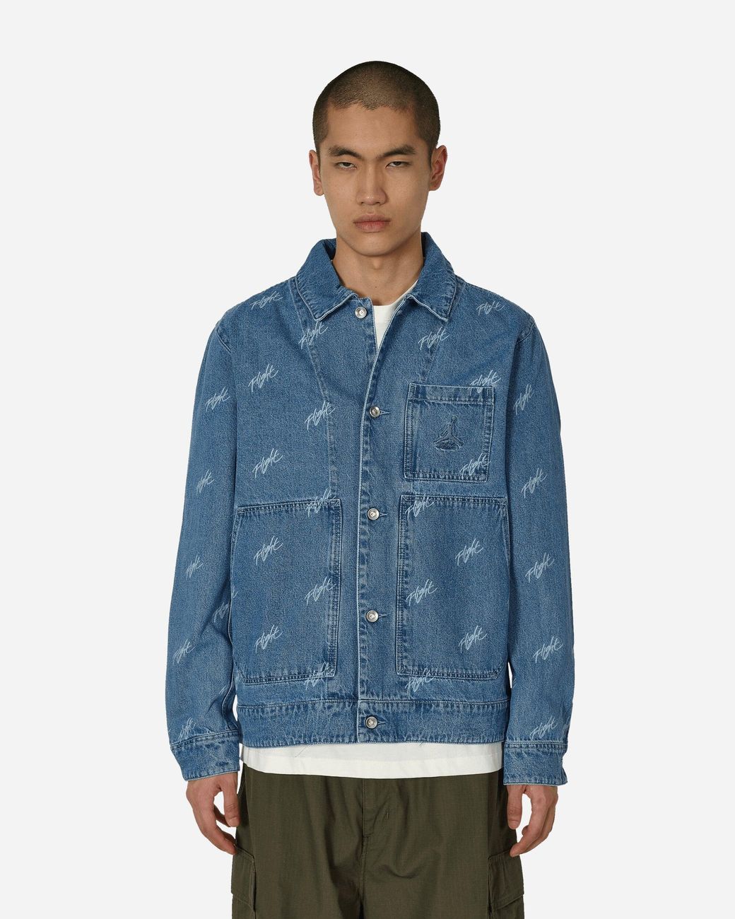 Nike Flight Heritage Denim Jacket in Blue for Men | Lyst
