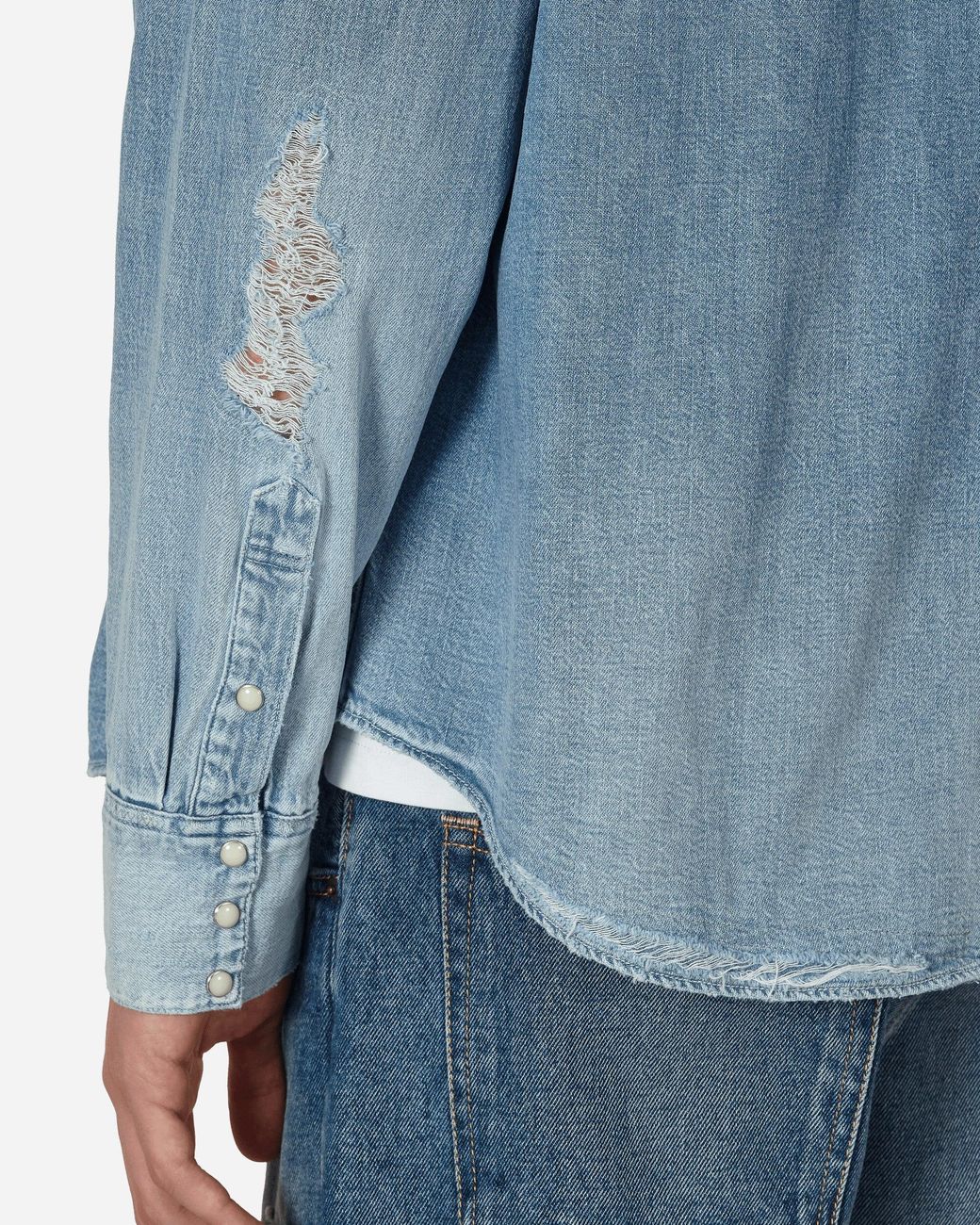 Visvim Social Sculpture Shirt Crash in Blue for Men | Lyst Visvim Social Sculpture Shirt Crash in Blue for Men | Lyst