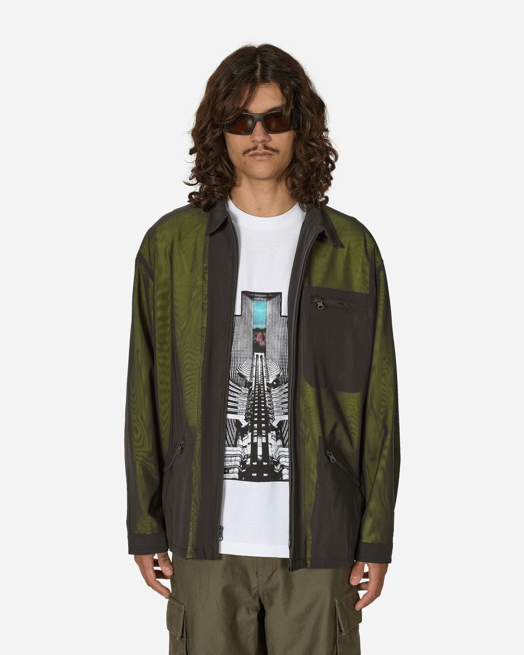 Cav Empt Lined Powernet Zip Jacket Charcoal in Green for Men | Lyst