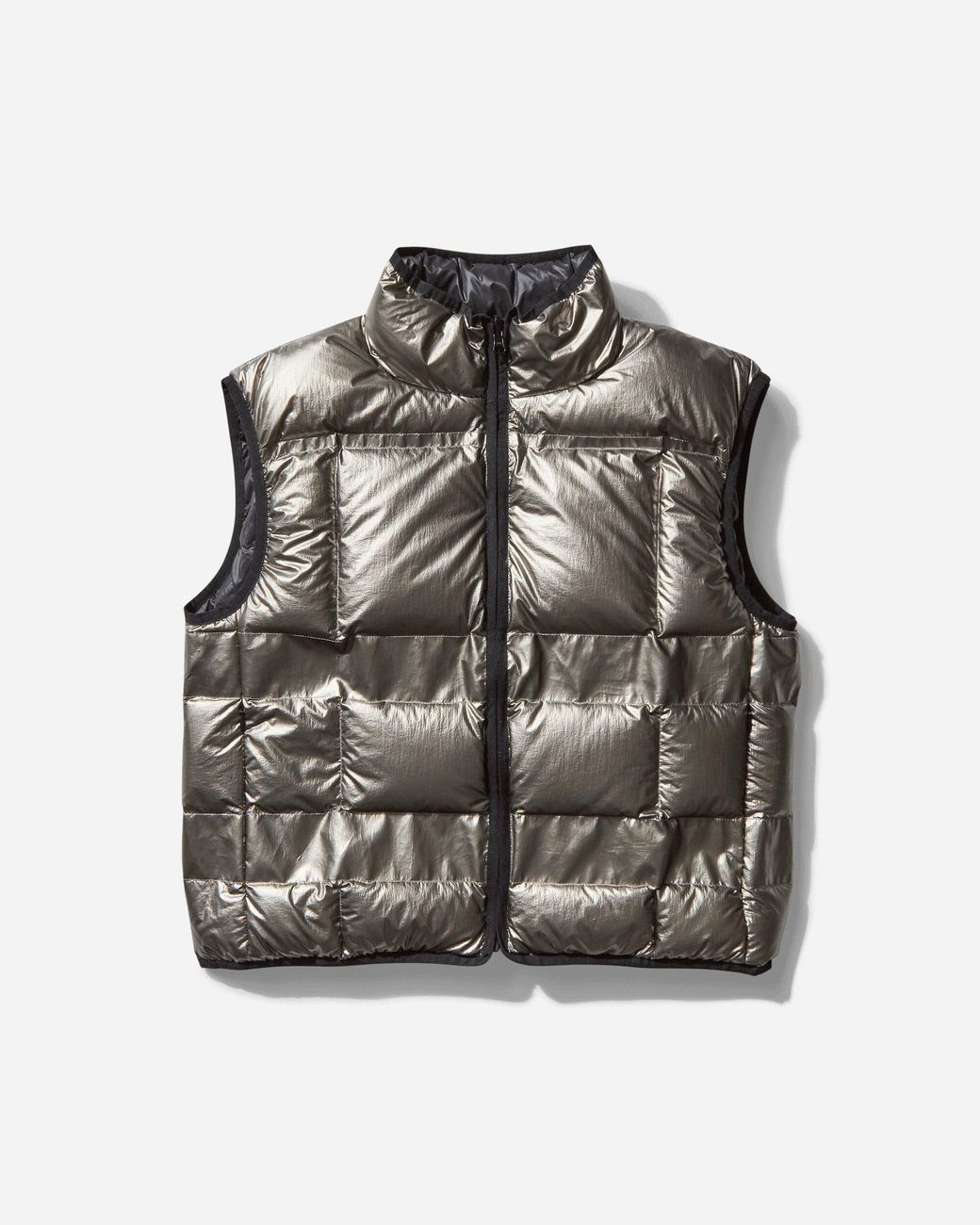 DingYun Zhang Men S Puffer Astro Vest Silver in Gray for Men | Lyst