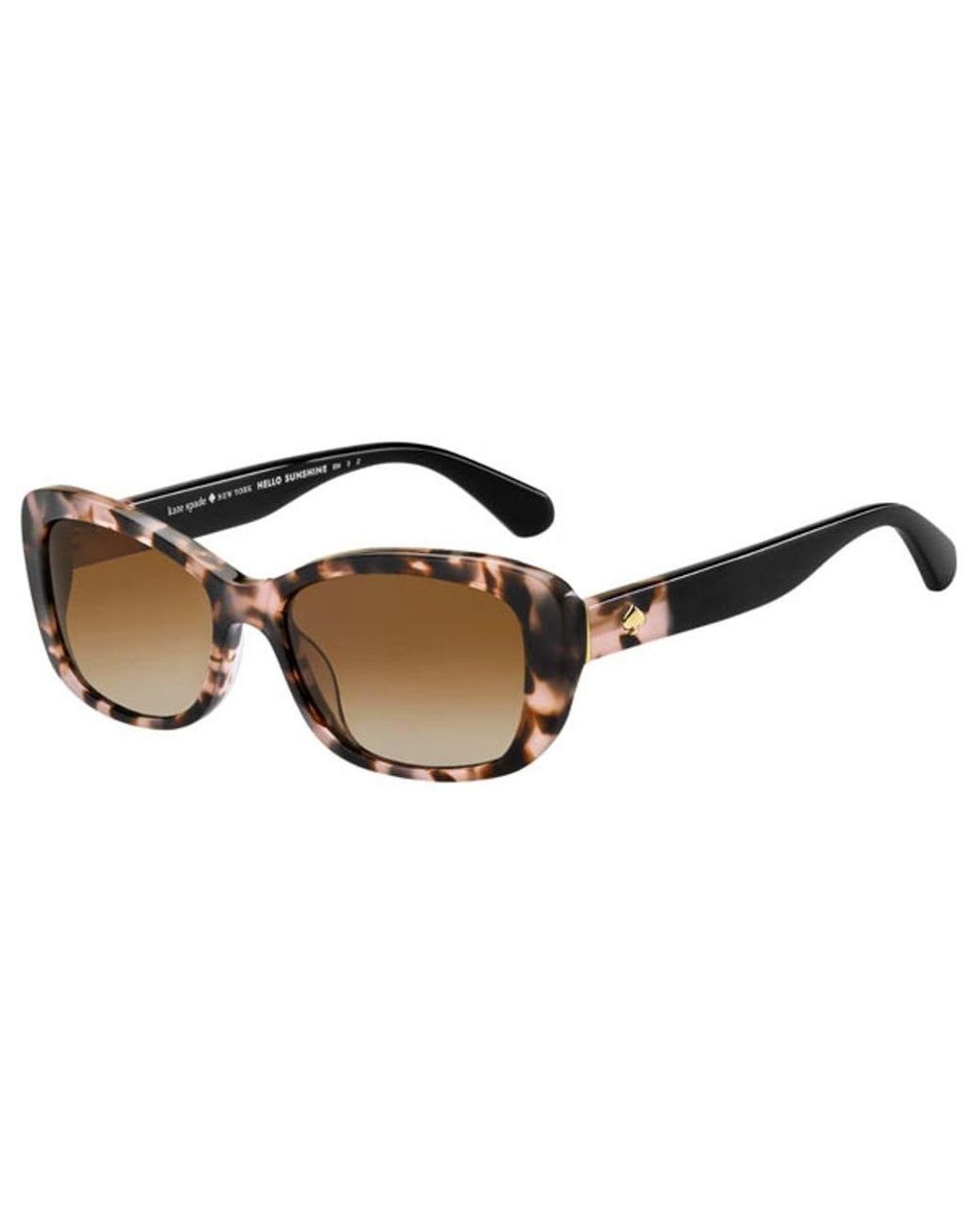 Kate Spade Claretta/p/s Polarized Ht8/la Women's Sunglasses Tortoise ...