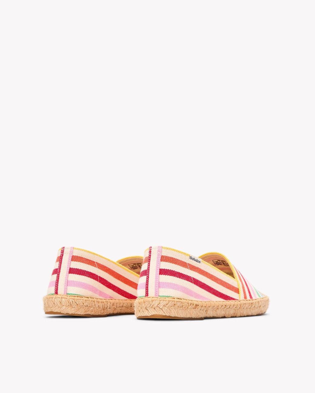 Soludos Original Espadrille | Woven Stripe | Classic - Rainbow in Pink ...