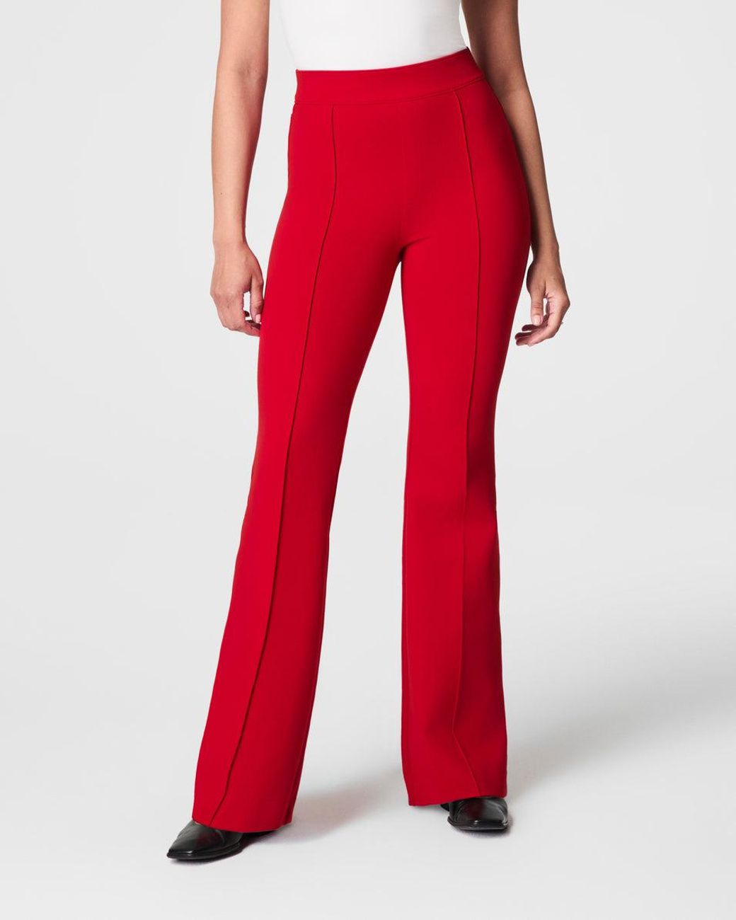 Spanx Smoothtm Perfectfit Ponte Flare Pant in Red | Lyst
