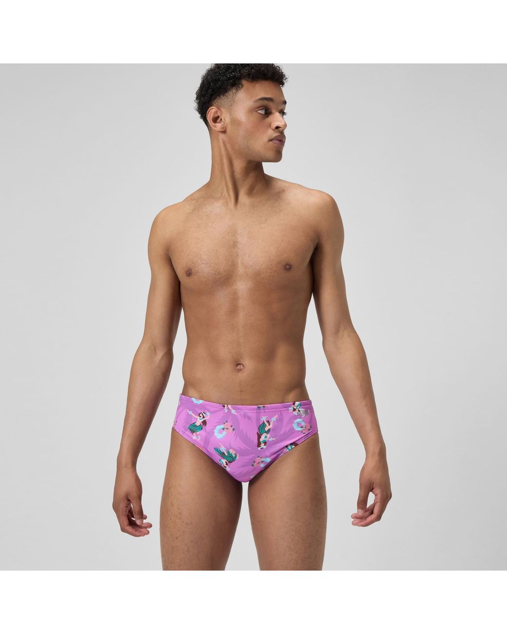 Speedo Printed One Brief in Purple for Men | Lyst