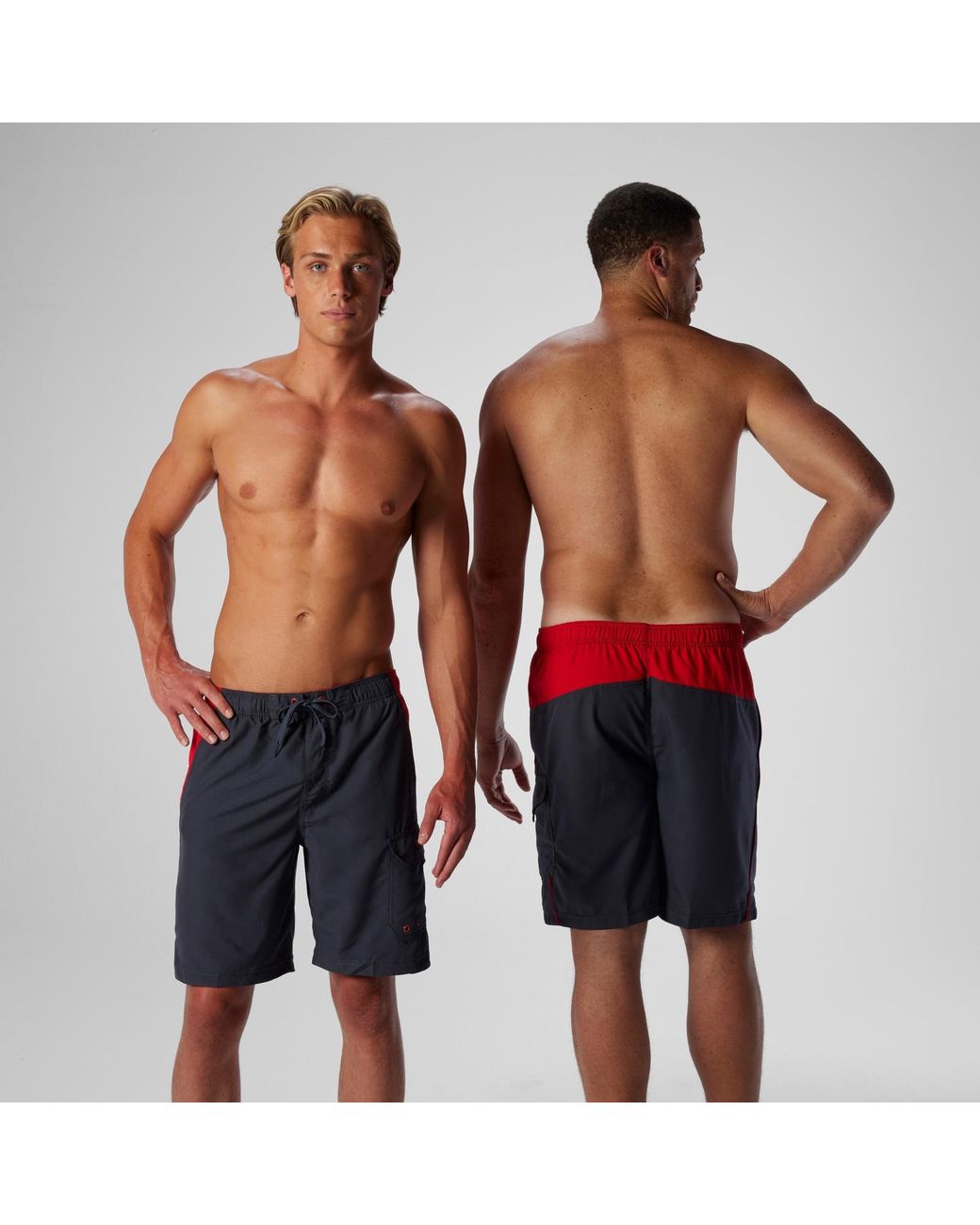 Speedo Marina Sport Volley Swim Trunks in Gray for Men | Lyst