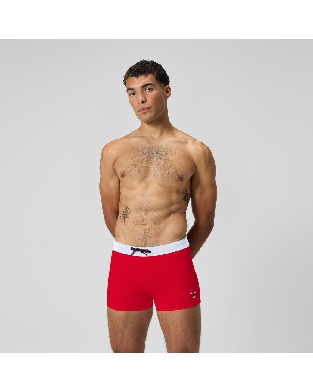 Speedo Jetstream Solid Square Leg in Red for Men | Lyst UK
