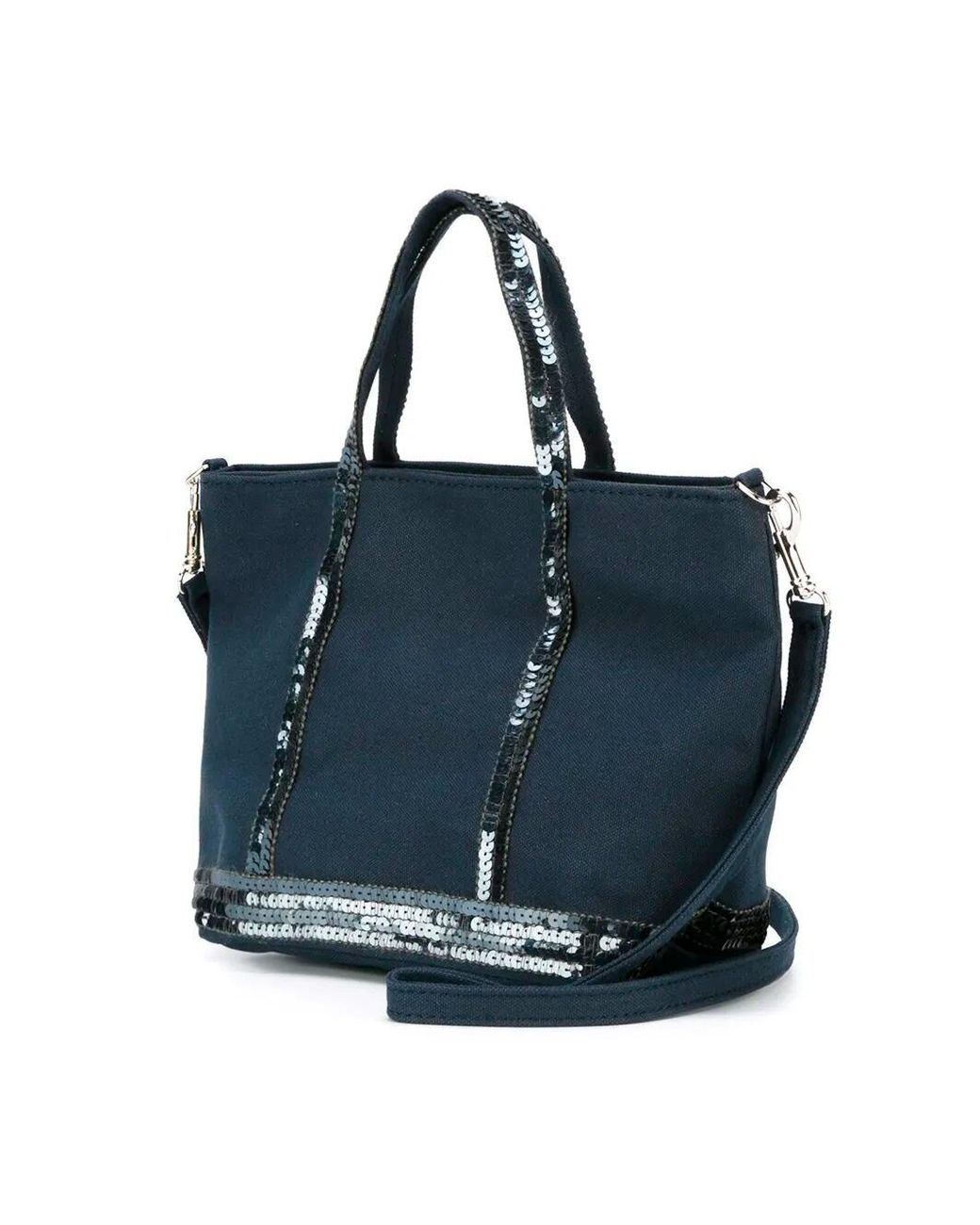 Vanessa Bruno Canvas Extra Small Zipped Cabas Tote in Blue | Lyst