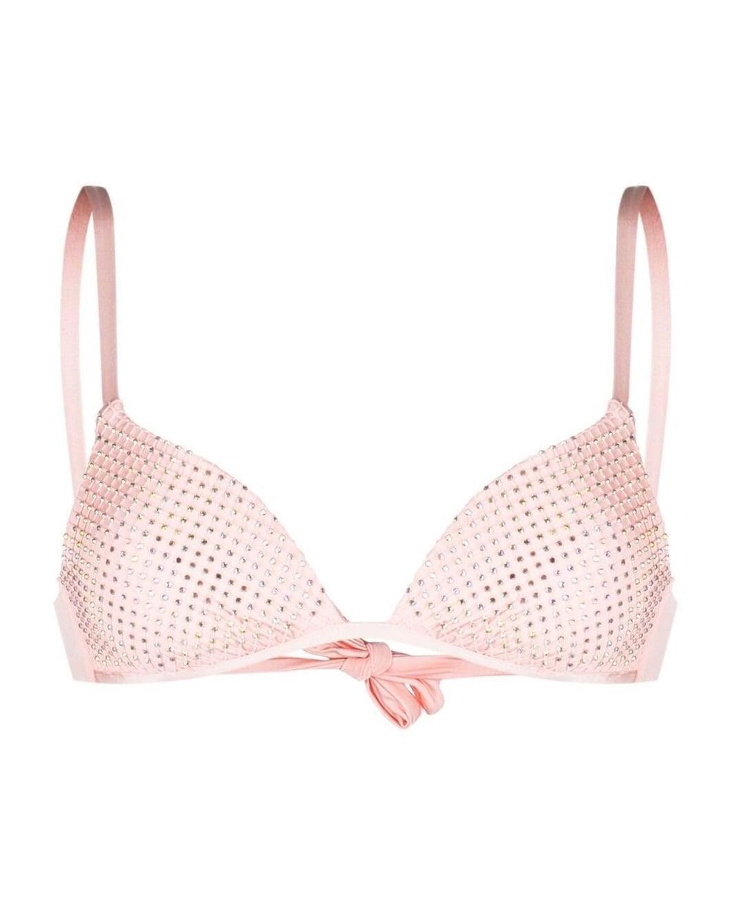 Twin Set Triangle Bikini In Pink Lyst
