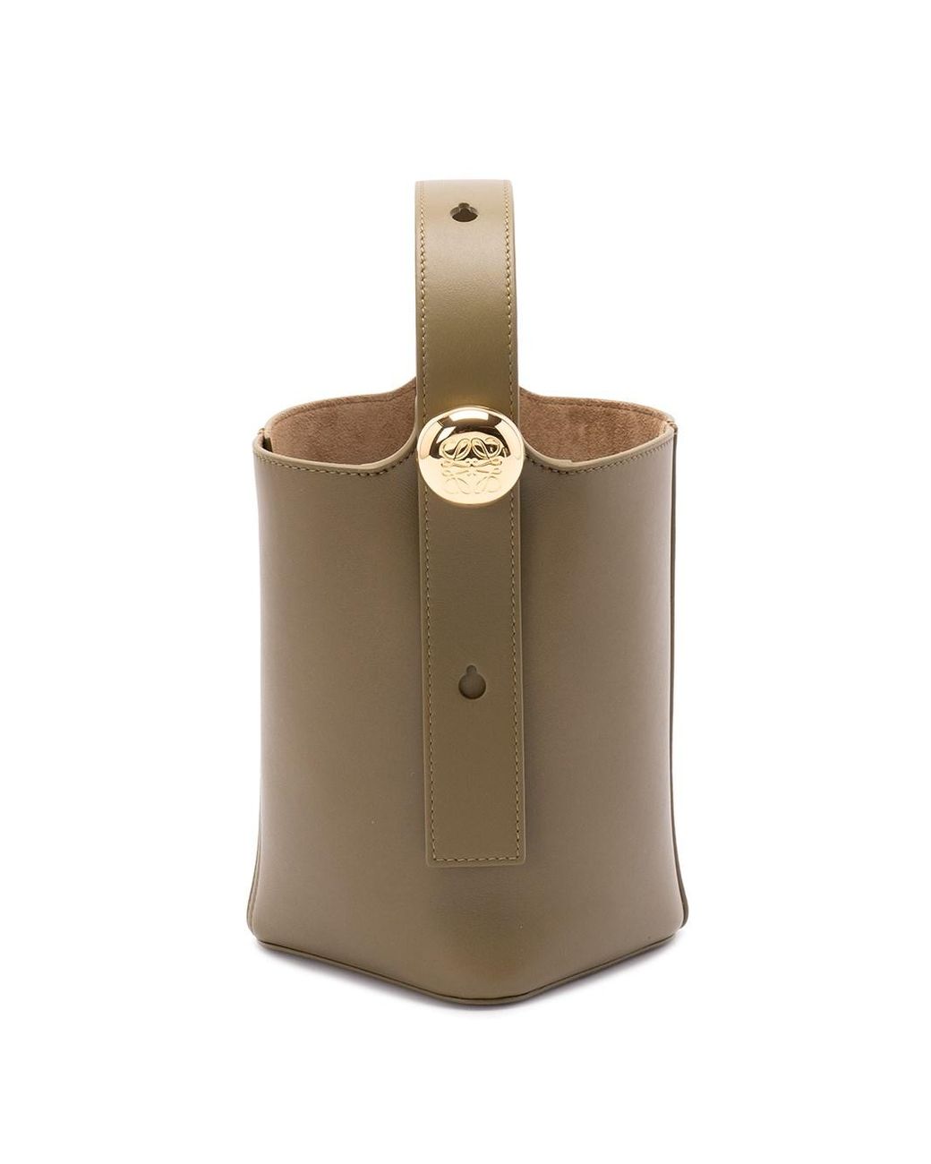 Loewe 'Pebble' Mini Bucket Bag in Natural | Lyst UK